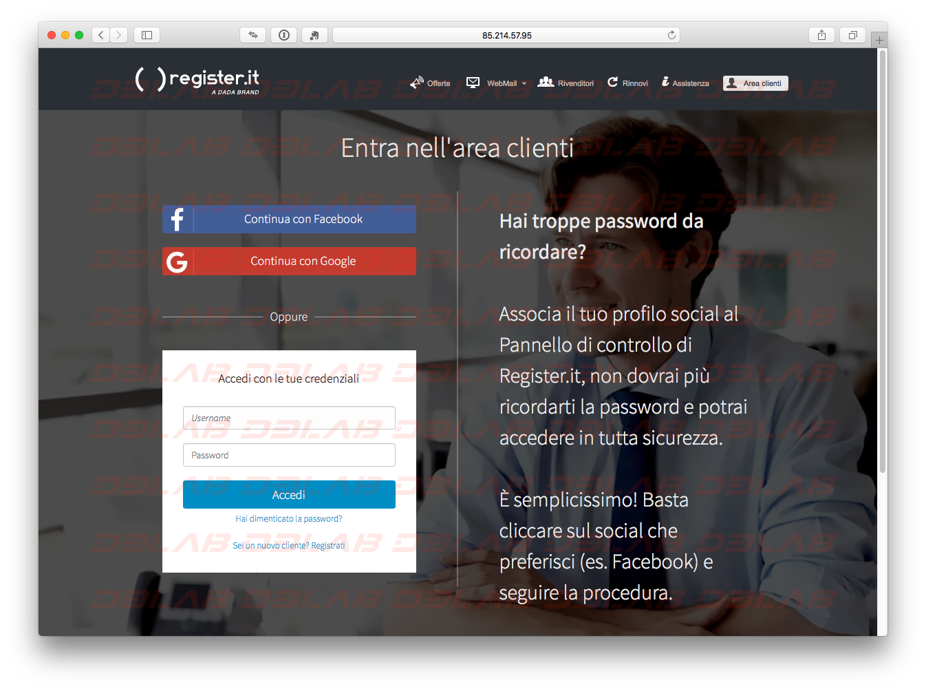 Phishing ai danni di Register.it – D3Lab